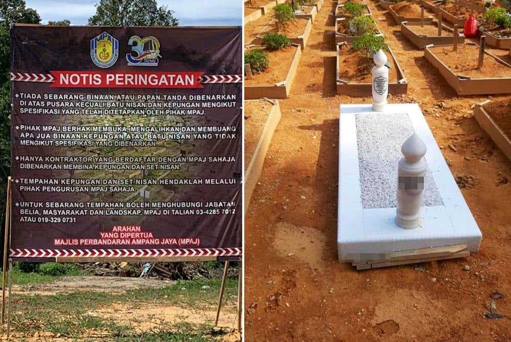 MPAJ berhak buka kepuk, nisan kubur tidak ikut spesifikasi