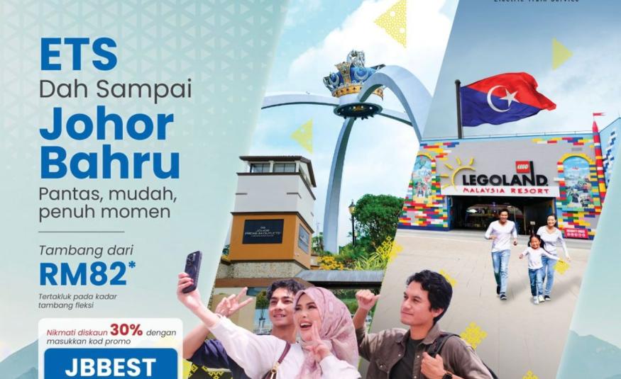 ETS ke JB Sentral mula 12 Disember 2025, tambang dari RM82 sehala – KTMB