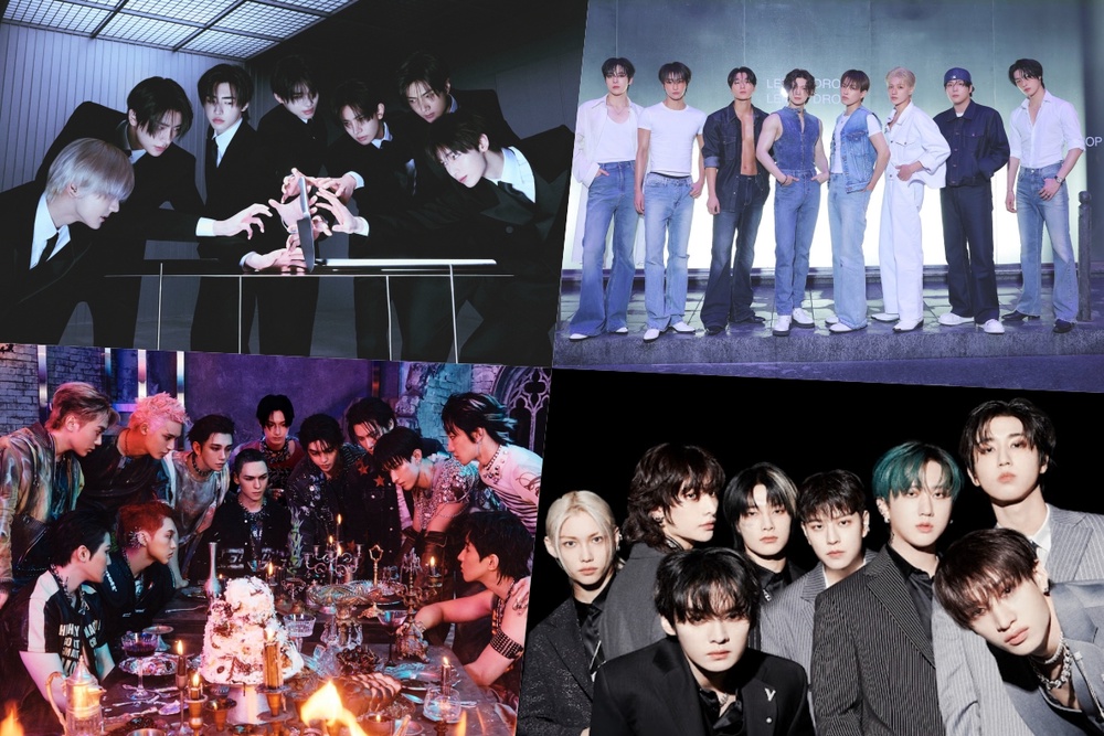 ENHYPEN, ATEEZ, SEVENTEEN, Stray Kids, BTS, BOYNEXTDOOR, LE SSERAFIM, ILLIT, And More Sweep Top ...