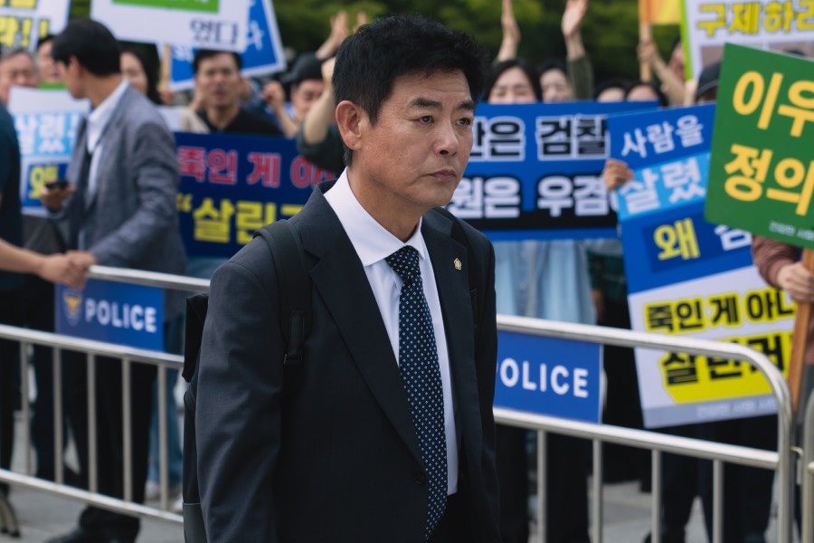 Sung Dong Il Is A Father Forced To Defend A Serial Killer In “Bloody ...
