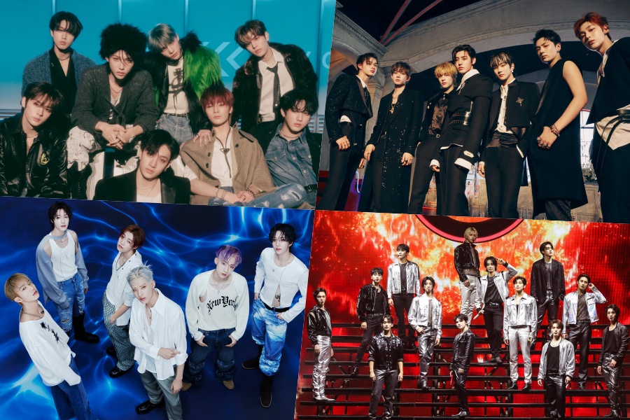 Stray Kids, ENHYPEN, P1Harmony, SEVENTEEN, LE SSERAFIM, TXT, TWICE, And More Sweep Top Spots On ...