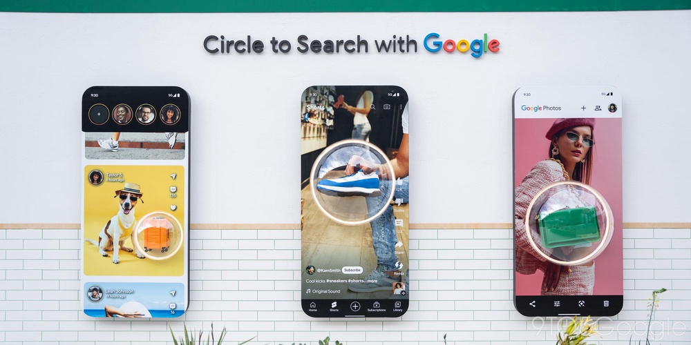 Circle to Search shimmer getting new Google color scheme