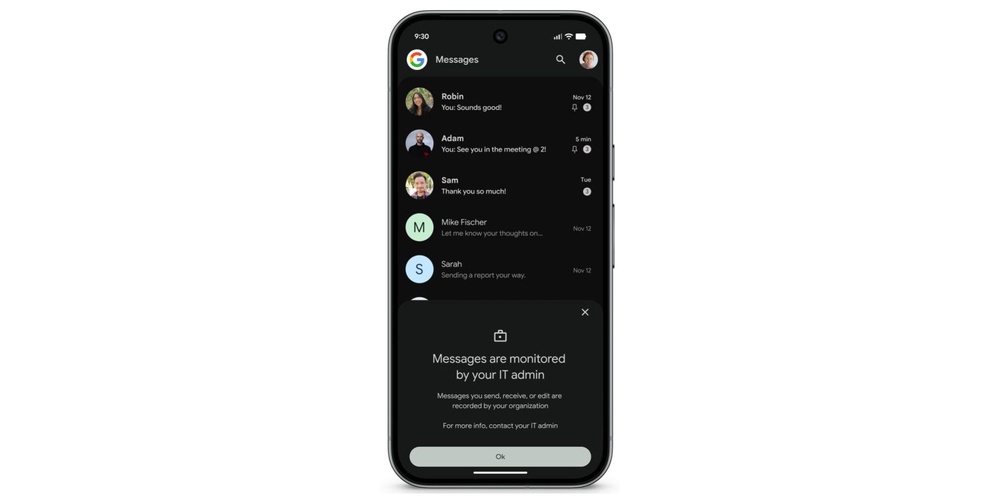 Google Messages adding Android RCS Archival on Pixel for businesses