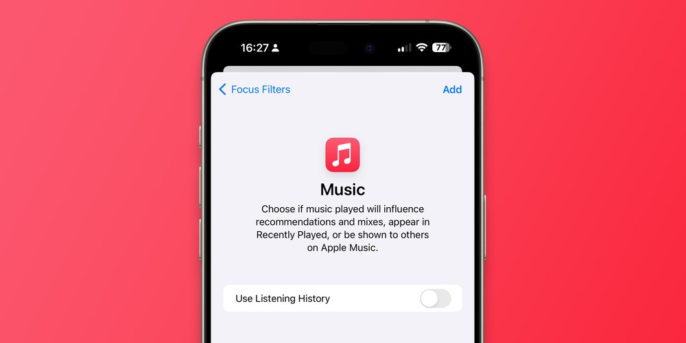 iOS 17.2 lets users disable Apple Music Listening History when a Focus ... iOS 17.2 lets users disable Apple Music Listening History when a Focus ...