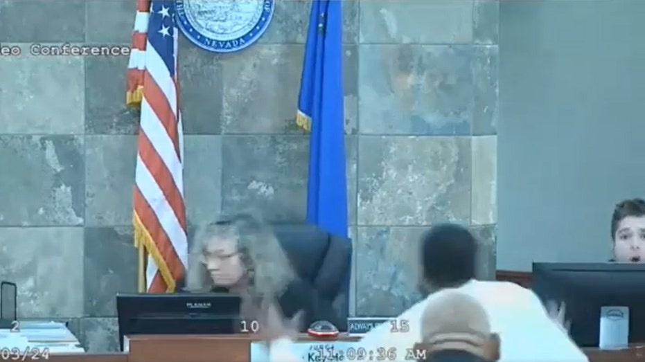 Video shows Nevada man leap and attack Clark County judge after being denied probation