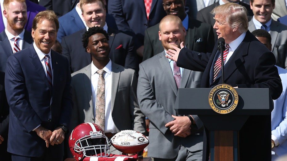 Nick Saban says former Alabama player 'pushed the red button' in Oval ...