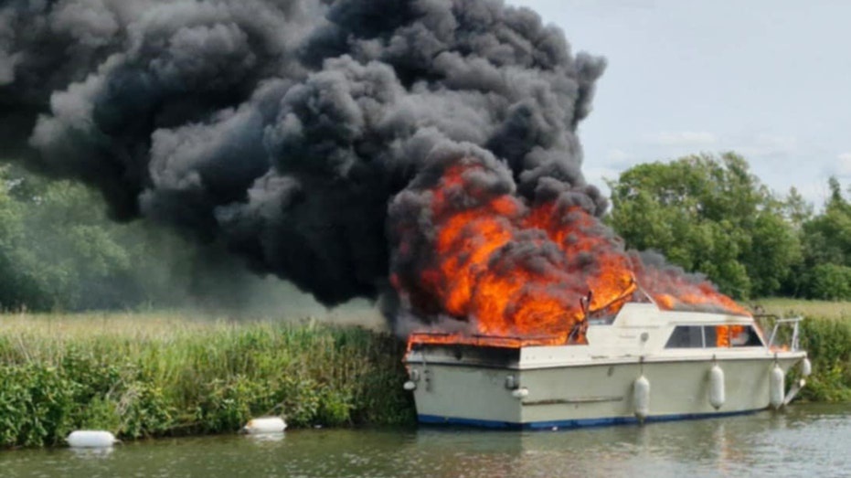 Boat explodes on the river and a peaceful vacation walk turns into a ...