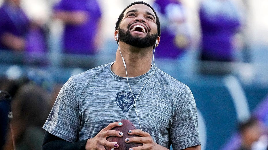 Bears' Caleb Williams shares powerful message on painted finger nails ...