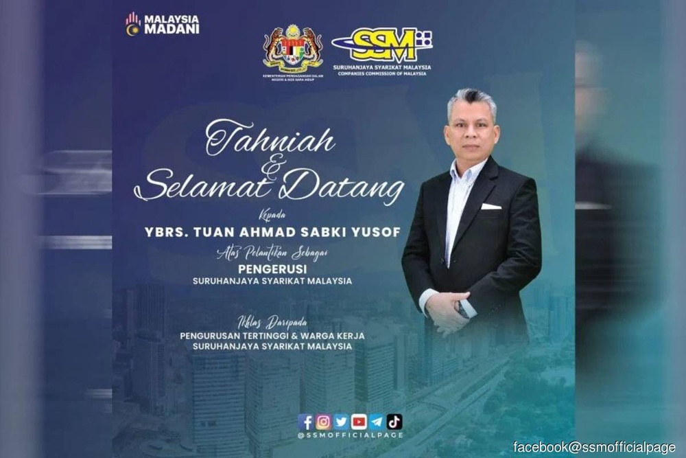 Ahmad Sabki appointed as new SSM chairman