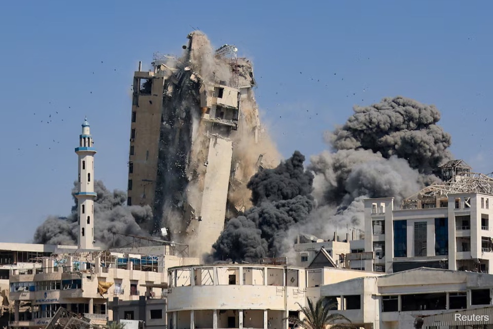 Israel says 'Gaza is burning' as it launches ground assault