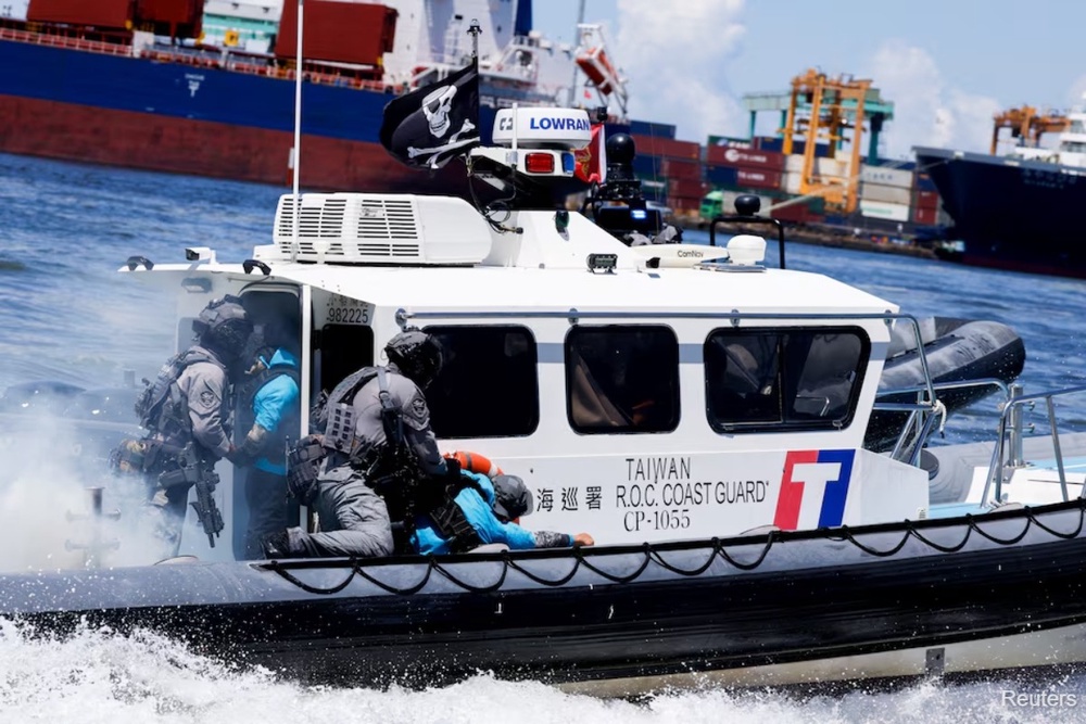 Taiwan coast guard, military drill to better face China's 'grey zone ...