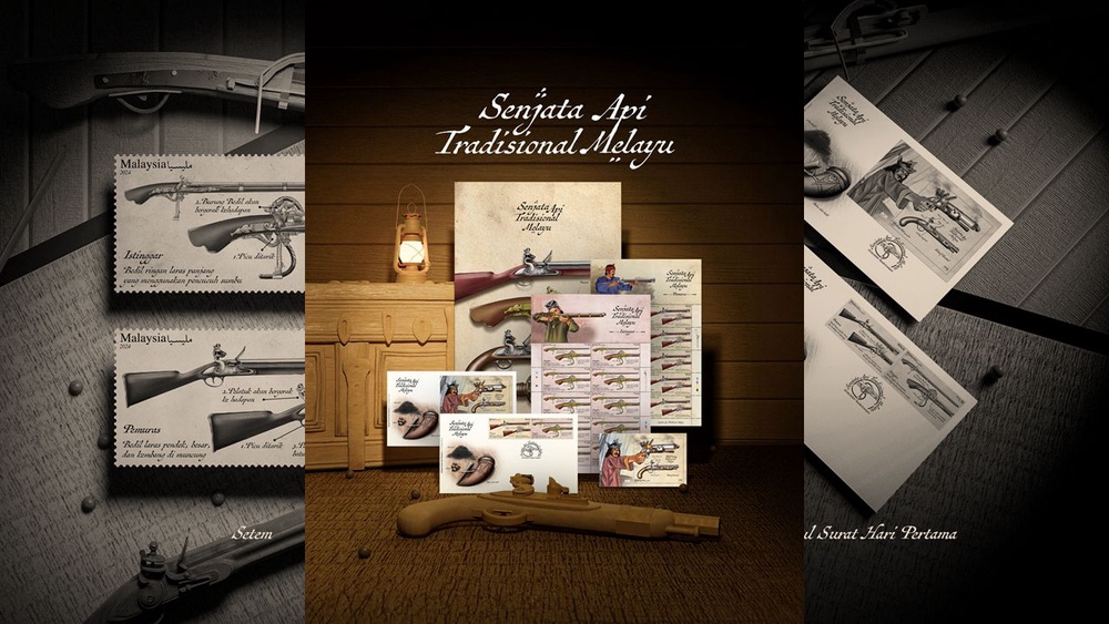 Senjata Melayu klasik tema koleksi terbaharu setem Pos Malaysia