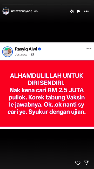 Diperintah Bayar RM2.5 Juta, Ustaz Abu Syafiq Balas -“Korek Tabung Vaksin Jawabnya..”