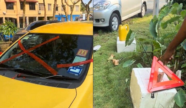 Influencer Kecewa, Jiran Maki & Tampal Tape Merah Pada Kereta Kerana Isu Parkir [Video]