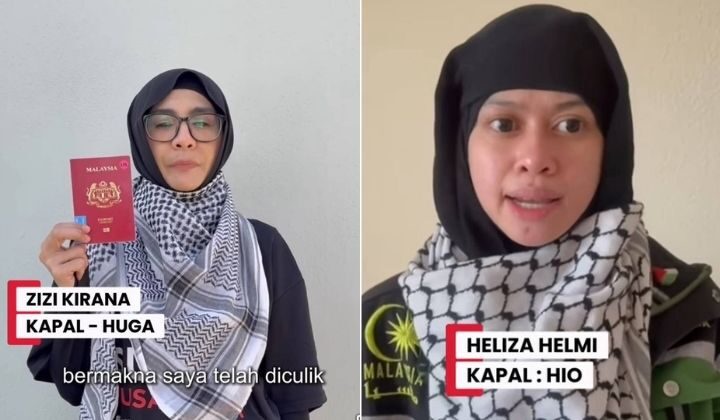Sumud Flotilla: 12 Peserta Malaysia Termasuk Zizi Kirana & Heliza Helmi Ditahan Tentera Israel ...