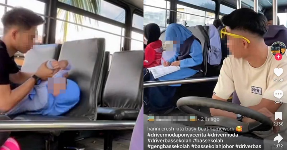 Belai Muka, Usap Bibir & Cium Pipi! Pemandu Bas Guna Budak Sekolah ...