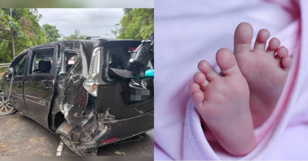 Bayi Usia 19 Hari Maut & Kakak 9 Tahun Koma Akibat Kemalangan, Kereta Dipandu Ibu Terbabas
