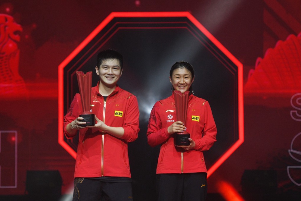 China Olympic champions Fan Zhendong, Chen Meng stun table tennis fans ...