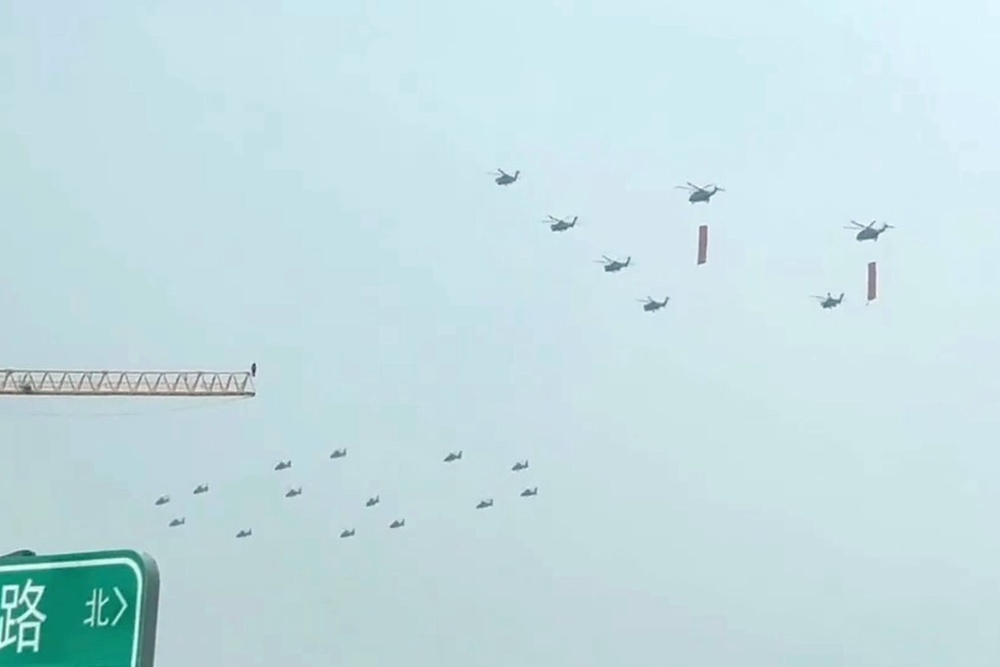 China’s Victory Day rehearsal leaks show stealth jets, massive air ...