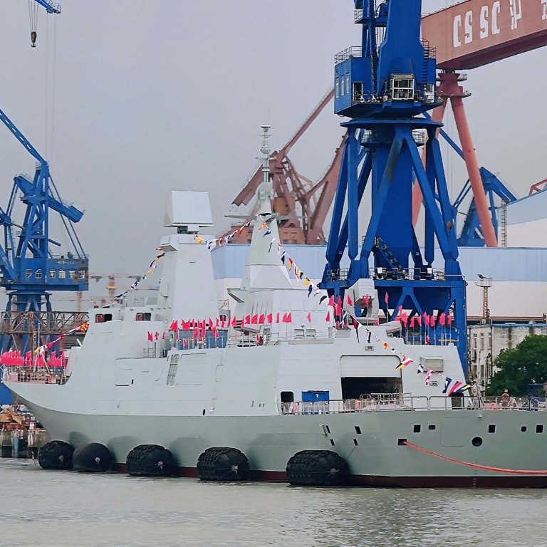 China has launched bigger, faster version of 054A guided missile frigate, online photos suggest