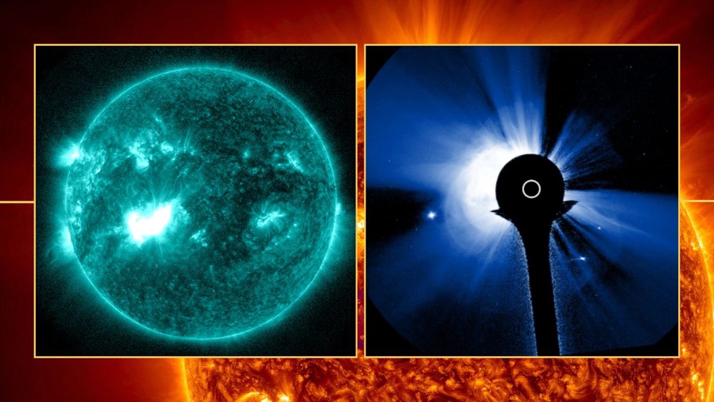 Sun erupts with powerful X-class flare as huge CME races toward Earth ...