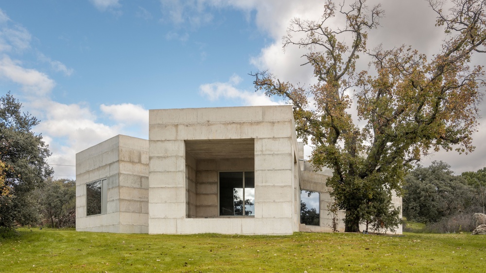 A brutalist house in Spain embraces its wild and tangled plot