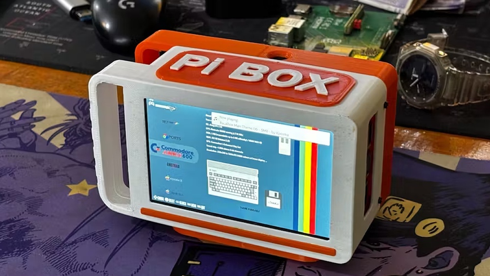 This 3D-printed Raspberry Pi all-in-one is made for portable gaming