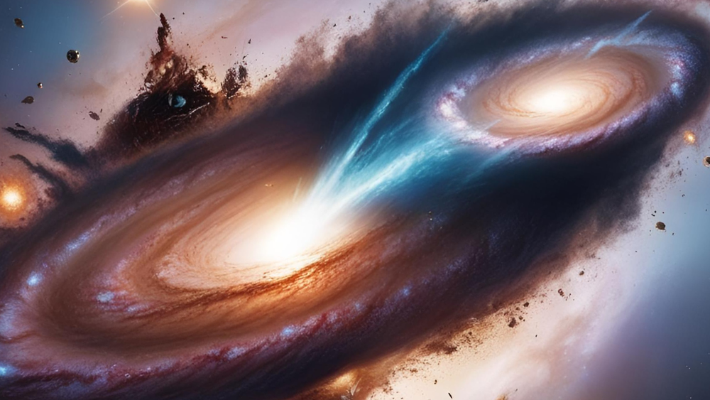 A gravitational war next door: The Large Magellanic Cloud is gradually ...