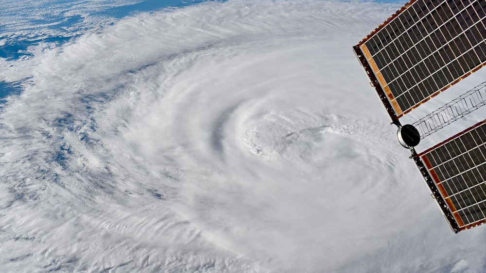 Japanese astronaut eyes typhoon from orbit | On the International Space ...