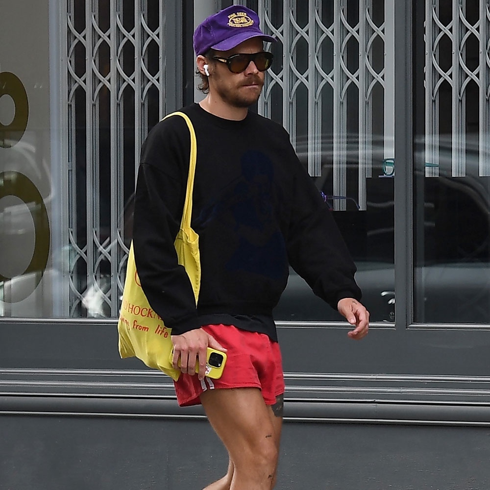 Harry Styles Just Paired Short Shorts With the New It Trainer Colour of ...