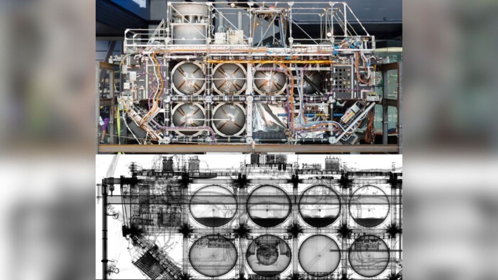 See the metal guts of a satellite in this wild X-ray view | Space photo ...