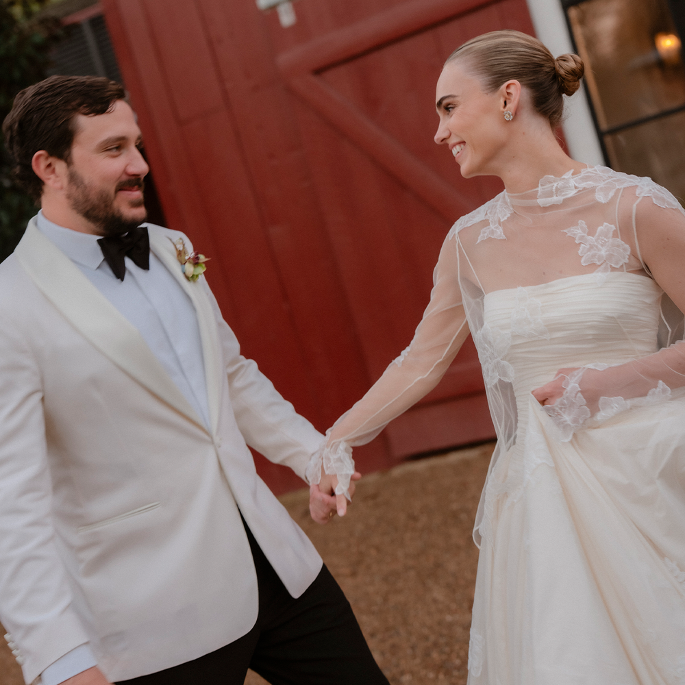 The Bride Wore Danielle Frankel and Vintage Ralph Lauren for Her ...