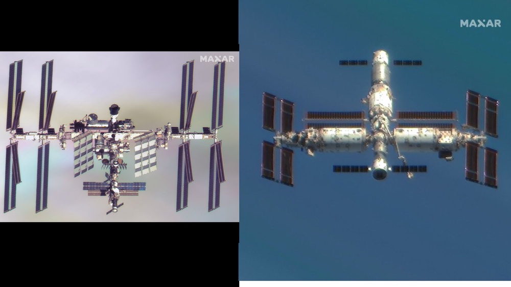 Satellite spies both ISS and China's Tiangong space station | Space ...
