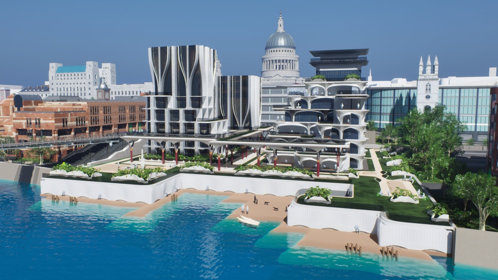Load into this reimagined Fortnite cityscape, courtesy of Zaha Hadid ...