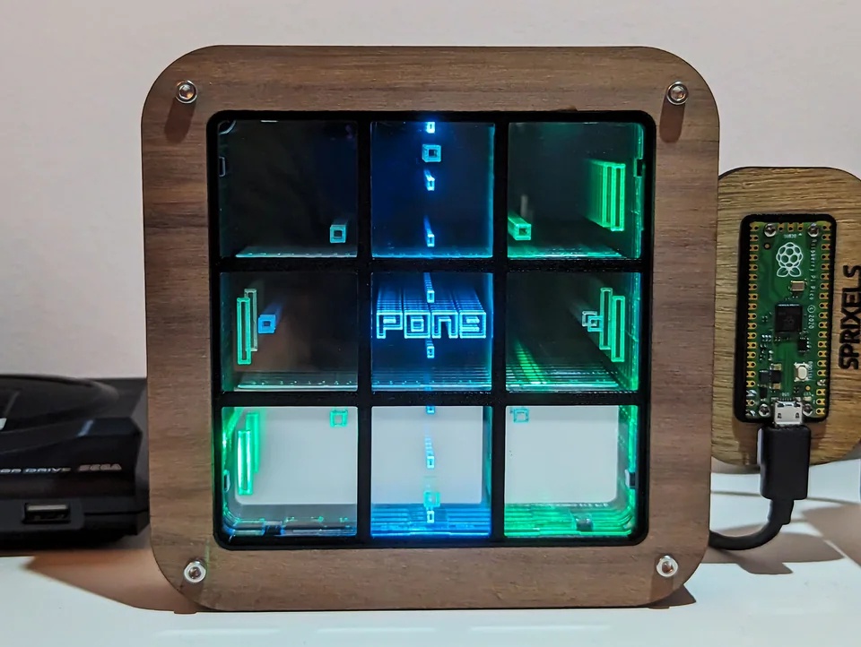 Raspberry Pi Pico Animates LED Retro Art 'Neon' Frames