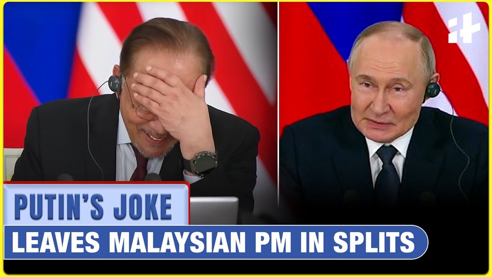 Putin and Anwar sharing a joke: Is the glass half full or half empty?