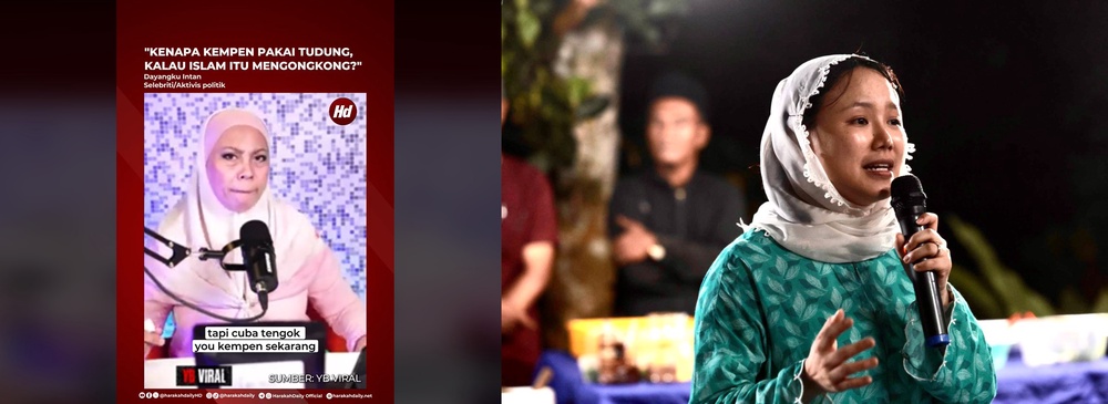 Pro-PAS Dayangku Intan berates DAP candidate for donning 'tudung' but ...