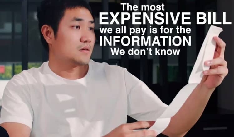 The most expensive bill we all pay is for the information we don't know