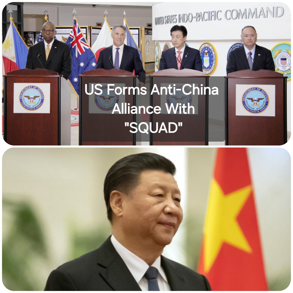 Rising Anti-China Tensions: The Emergence Of The Indo-Pacific "SQUAD"