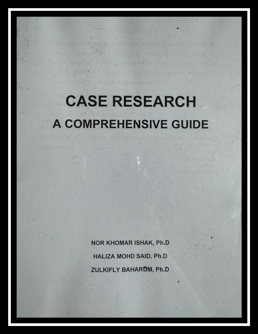 A comprehensive guide to case research and the teaching of case method ...