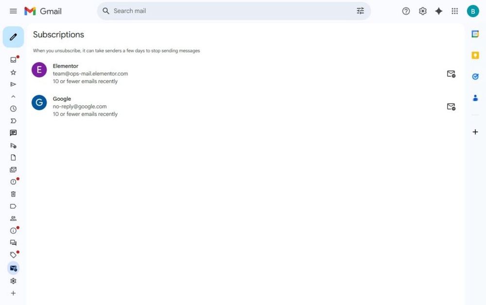 Gmail Now Lets You Unsubscribe From Frequent Senders Easily