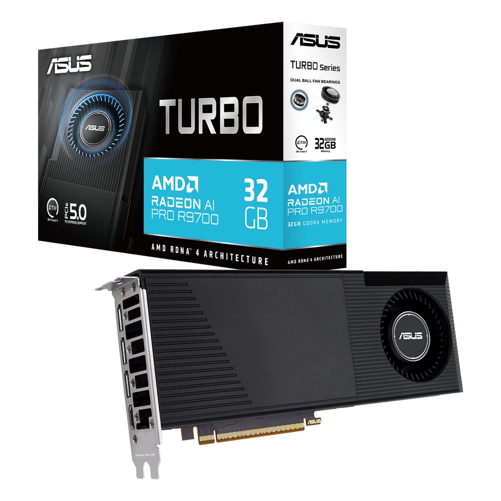 ASUS Turbo Radeon AI Pro R9700 Graphics Card Launched In Malaysia