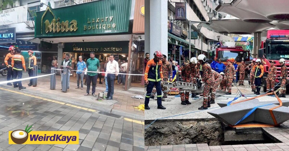 Another Sinkhole Spotted At Masjid India, More Than 1 Year After A ...