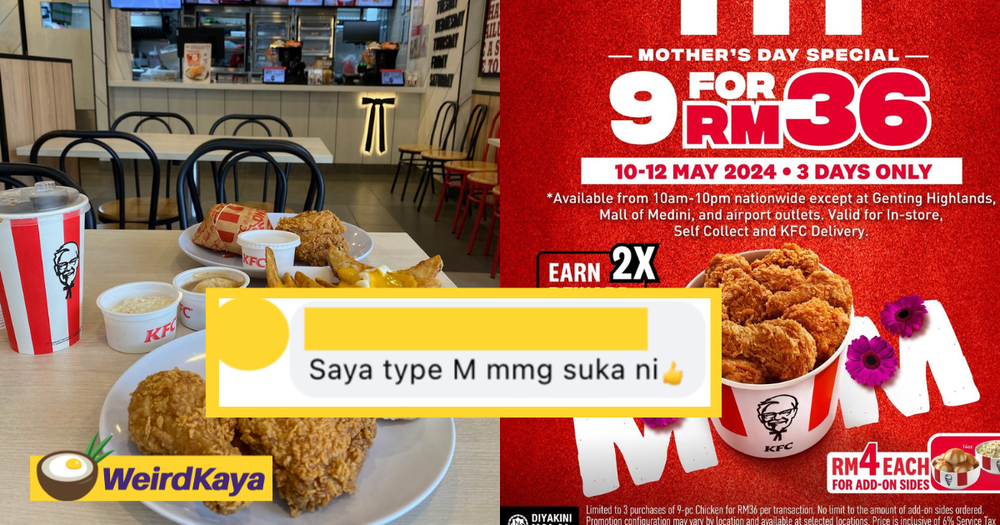 ‘Any Type Also Can’ – M’sians Happy To See KFC Lower Price For 9Pcs Chicken Set For Just RM36 ...