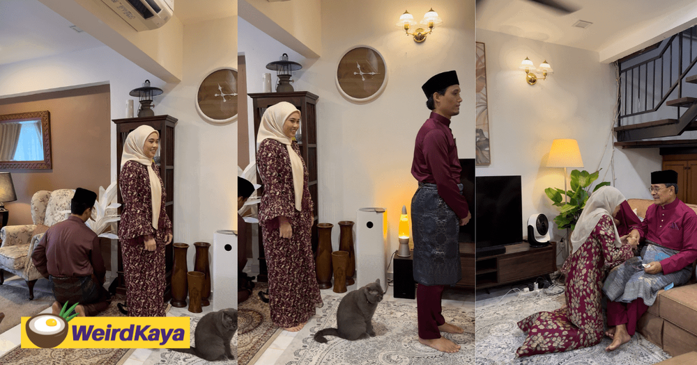Cat Queues Up To Salam During Raya & Netizens Say He Has The Most To ...
