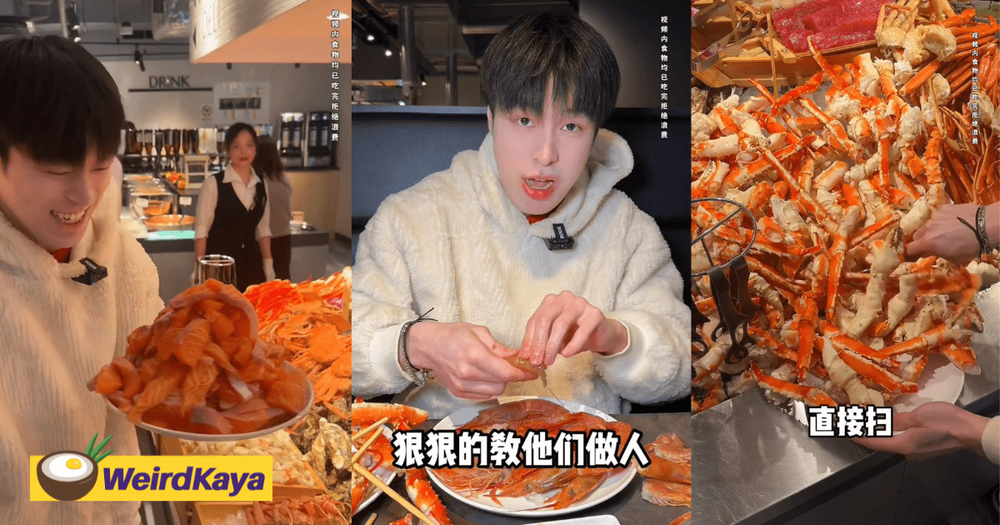 China Influencer Hoards Premium Seafood At Buffet Restaurant In Japan ...