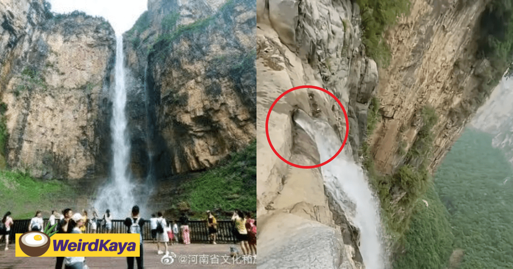 Is Asia’s Tallest ‘Waterfall’ Actually Just Water Flowing Out From Pipe ...