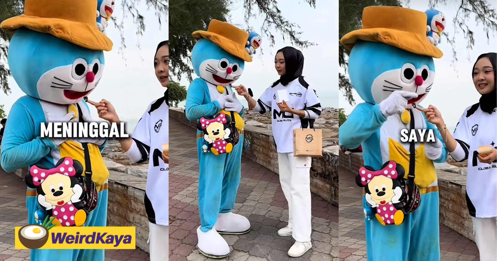 M’sian Man Dresses As Up As ‘Doraemon’ & Entertains Children To Honor His Late Son | WeirdKaya