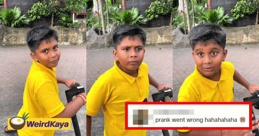 M’sian Man’s ‘Air Kepala’ Prank With Quick-Witted Kid Amuses Netizens In Viral Video | WeirdKaya