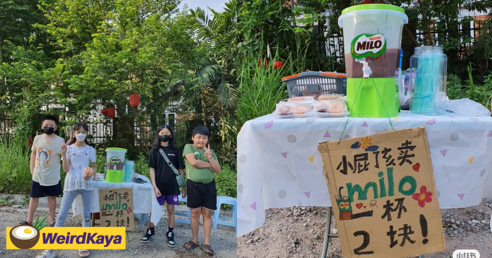M’sian Mother Helps Kids Set Up RM2 Milo Booth At Sungai Long, Wants To ...
